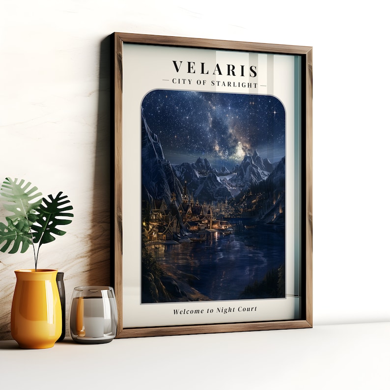 Velaris Print Night Court ACOTAR Poster Velaris Poster A Court of ...