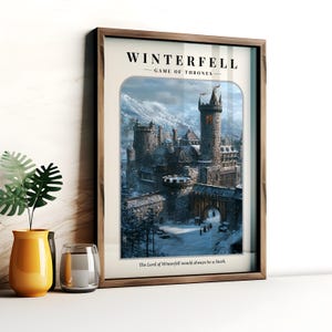 Game of Thrones Winterfell Digital Poster | Got Print | Got Wall Decor ...