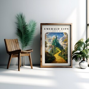 Emerald City Wizard of Oz Digital Print Poster | Wizard of Oz Wall ...