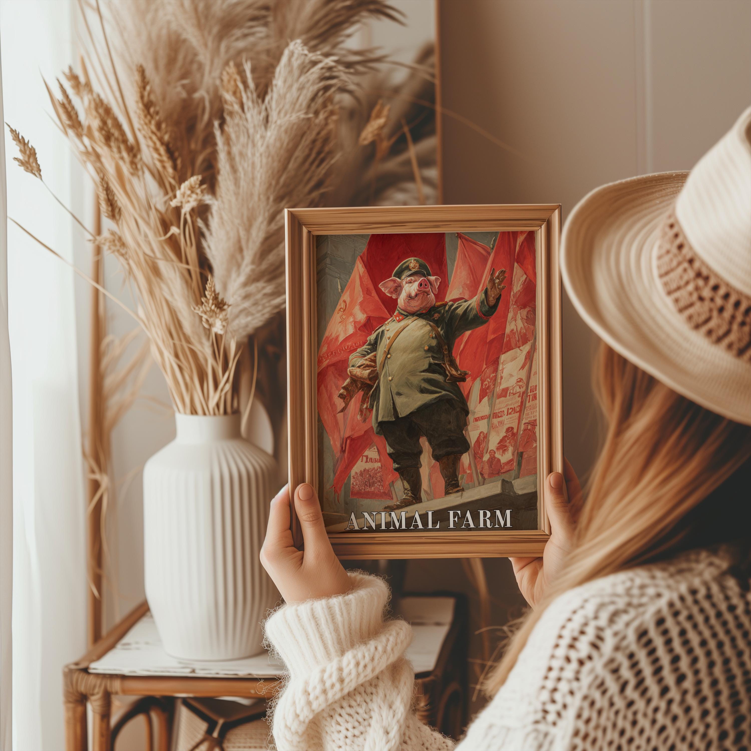 Animal Farm George Orwell Digital Print | Classical Literature Inspired ...