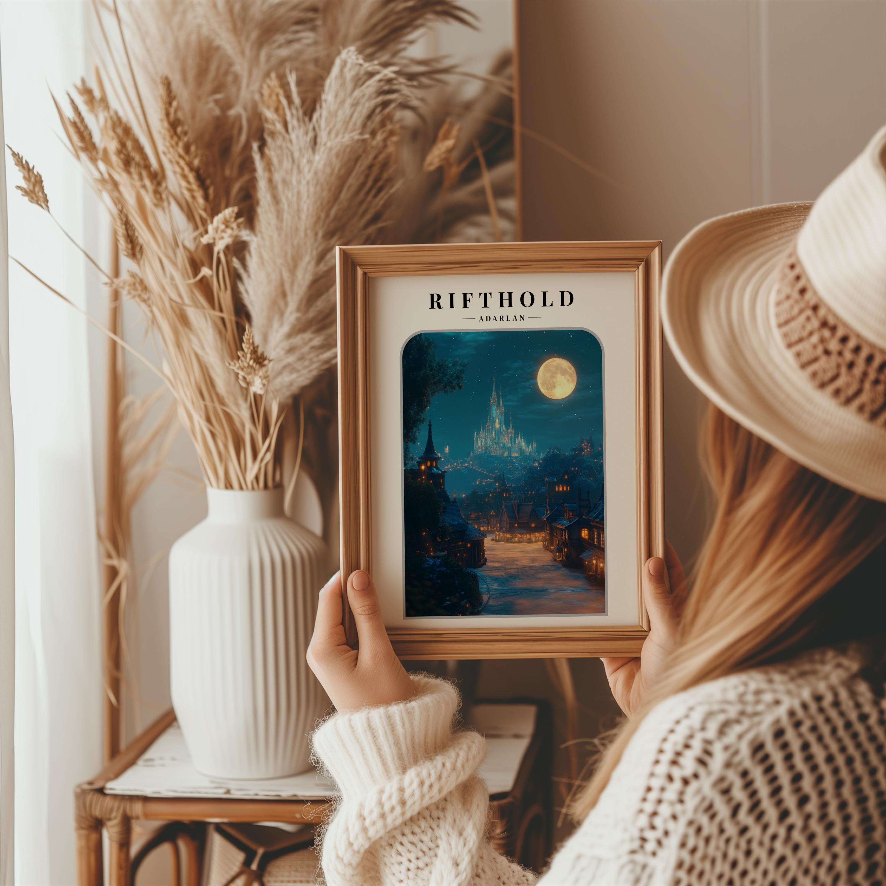 Rifthold Glass Castle Aesthetic Poster Digital Print | Throne of Glass ...