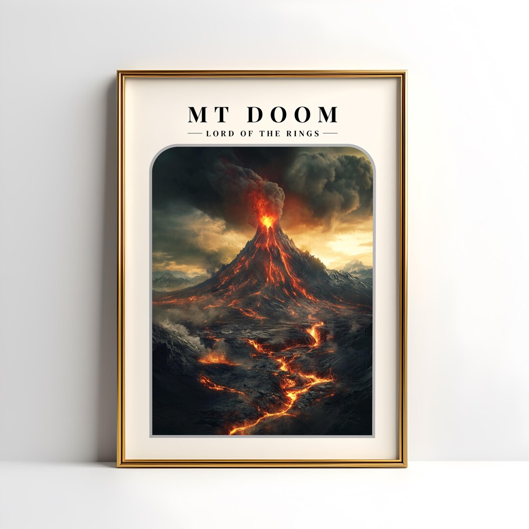 Lord of the Rings Mount Doom Digital Print Poster | Middle Earth ...