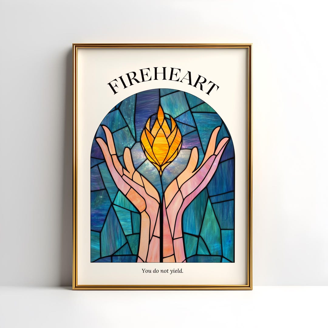 Fireheart Tog Poster Digital Print | Throne of Glass Print | Terrasen ...