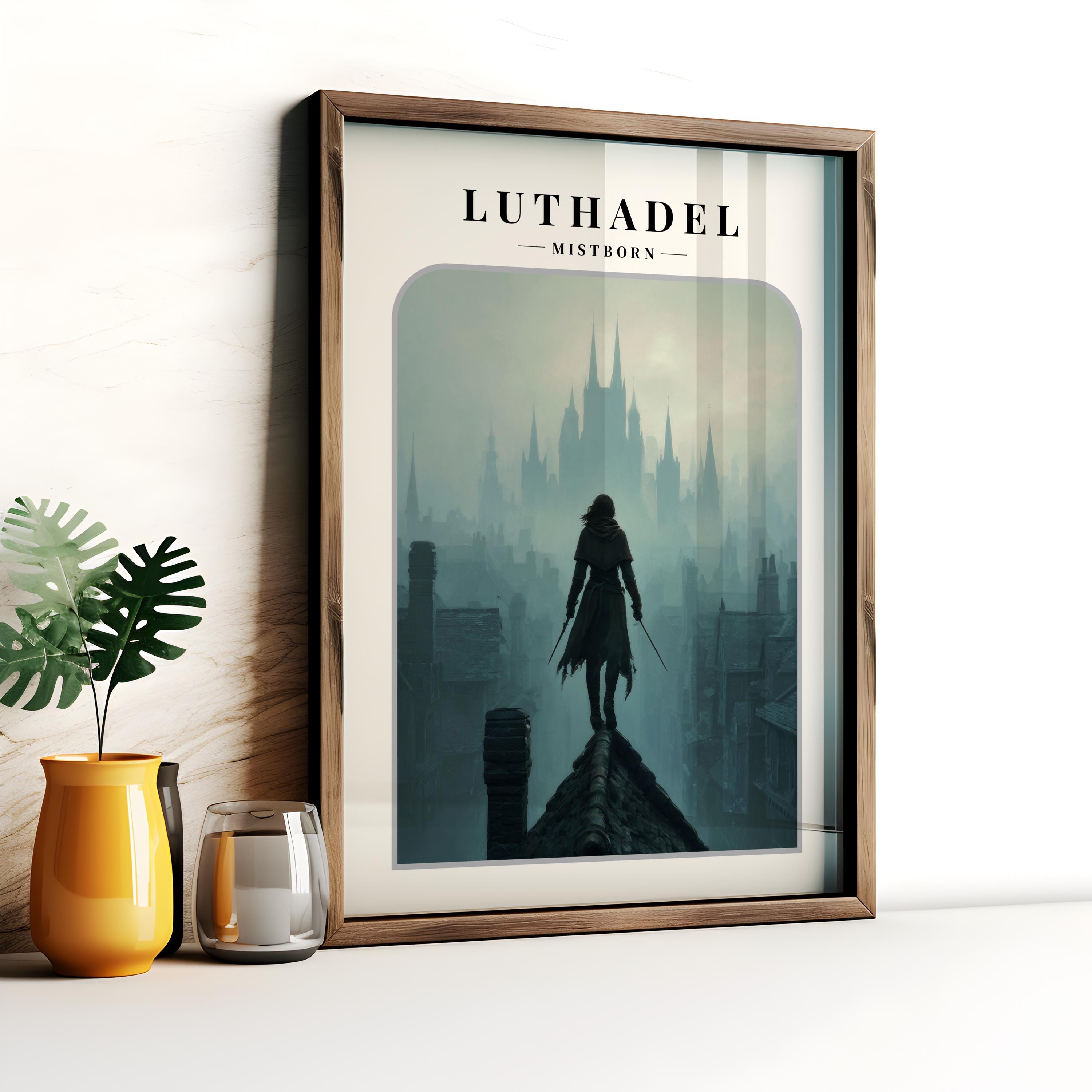 Luthadel Mistborn Poster | Brandon Sanderson Book Poster | Epic Fantasy ...