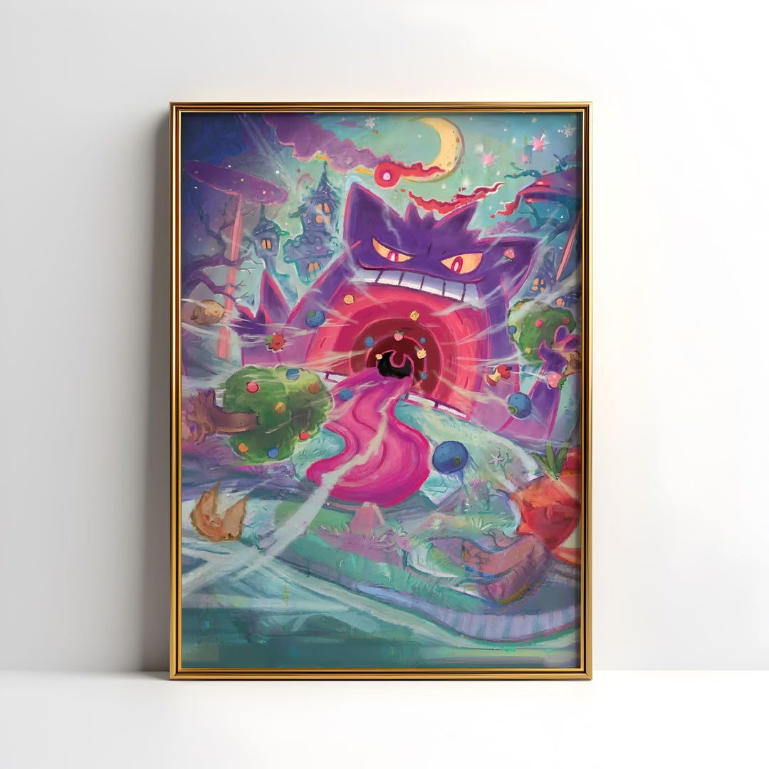 Gengar Vmax Fusion Strike Pokemon Digital Print | Pokemon Poster ...