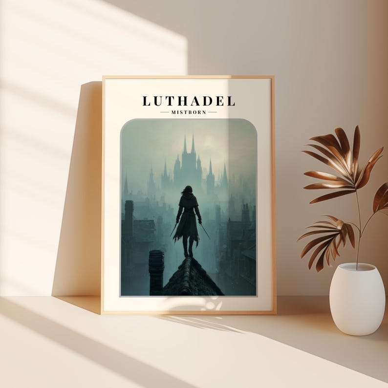 Luthadel Mistborn Poster | Brandon Sanderson Book Poster | Epic Fantasy ...