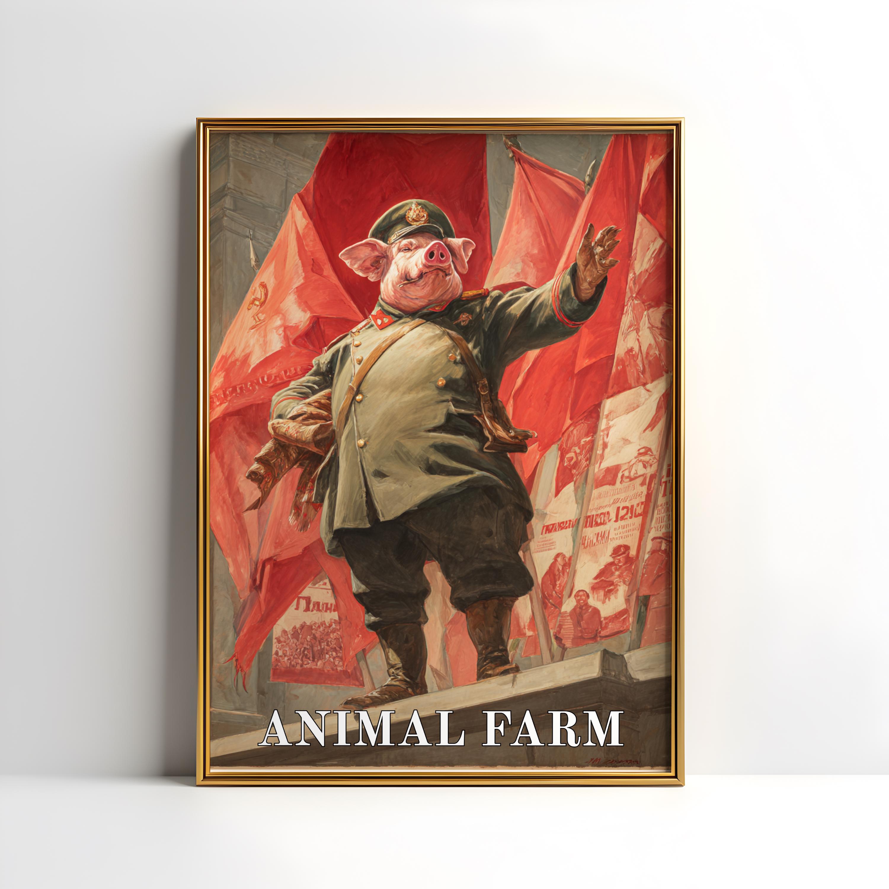 Animal Farm George Orwell Digital Print | Classical Literature Inspired ...