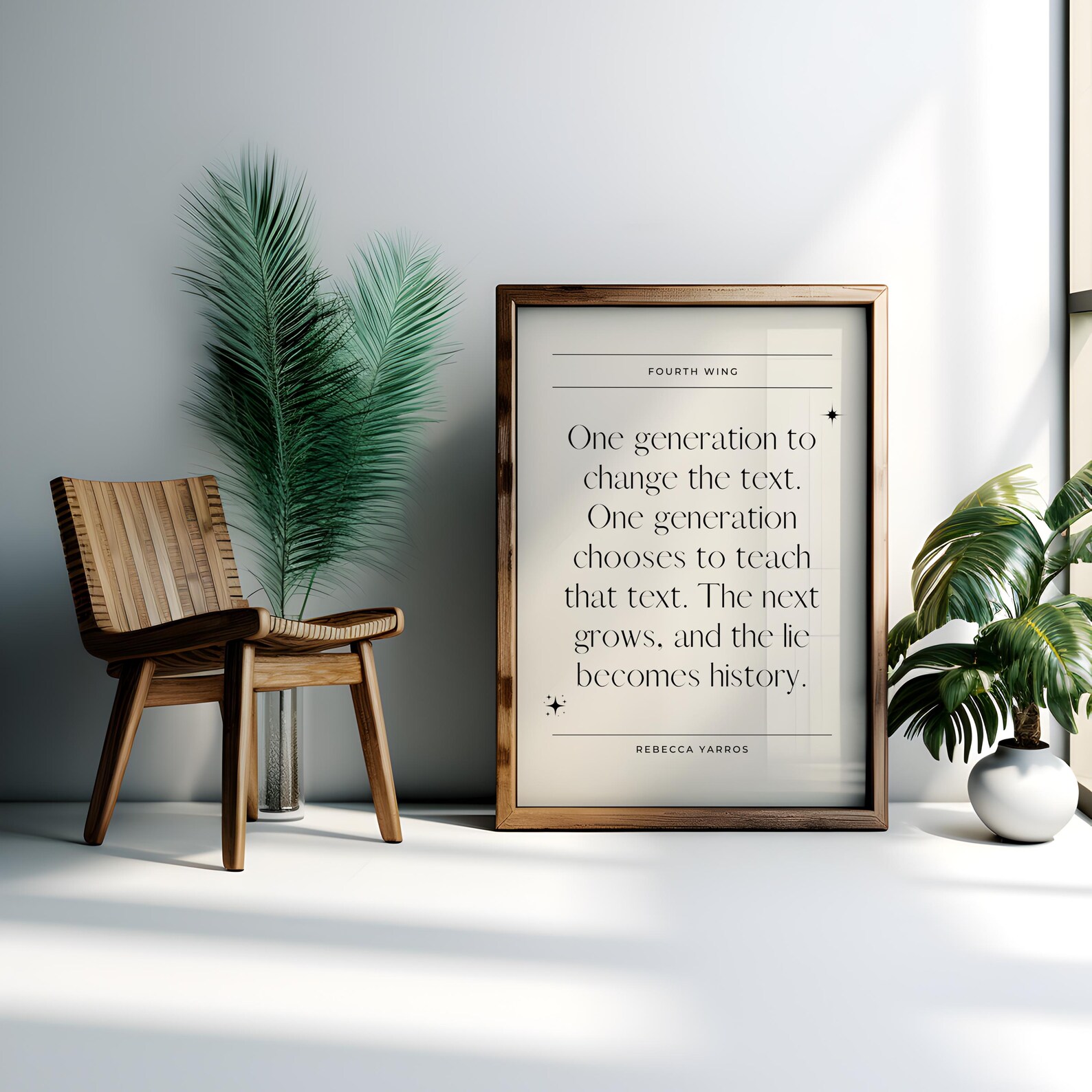 Fourth Wing Rewriting History Quote Digital Art Poster | Fourth Wing ...