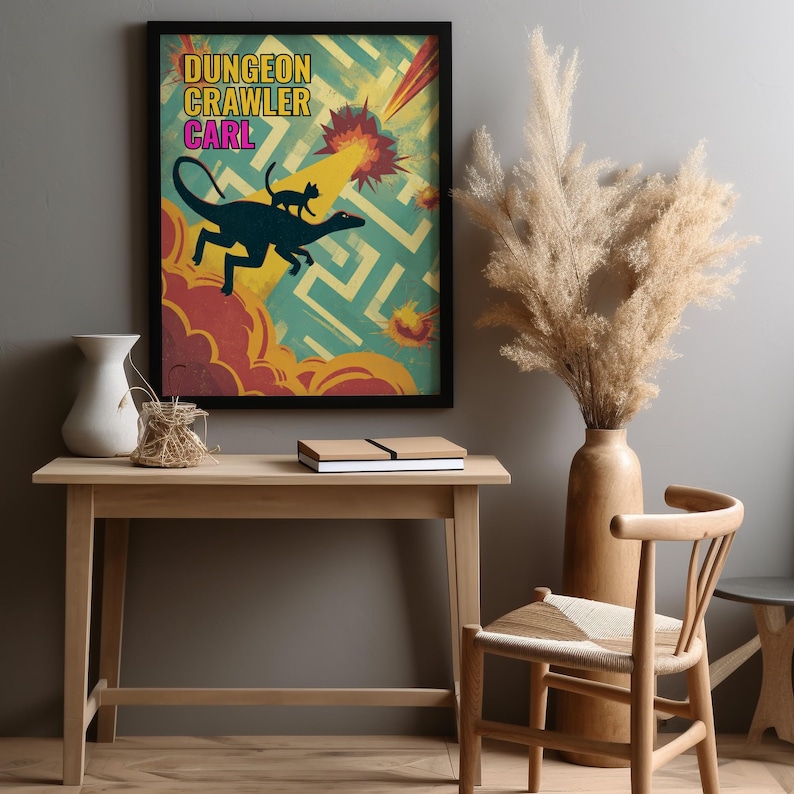 Dungeon Crawler Carl Digital Poster | Sci-fi Fantasy Wall Print ...
