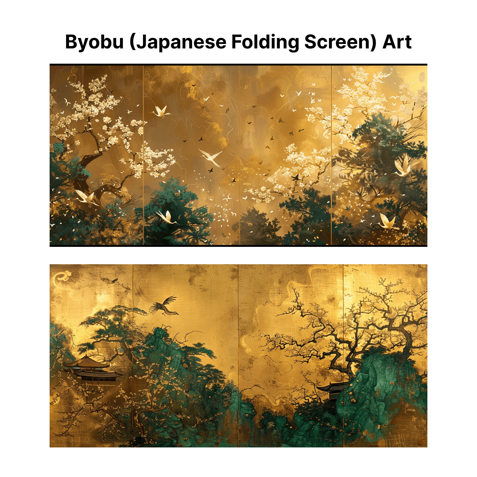 100 Traditional Japanese Style Digital Art Prints Vintage Japanese ...