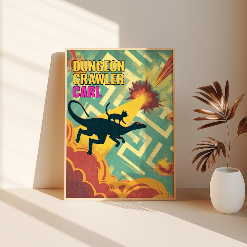 Dungeon Crawler Carl Digital Poster | Sci-fi Fantasy Wall Print ...