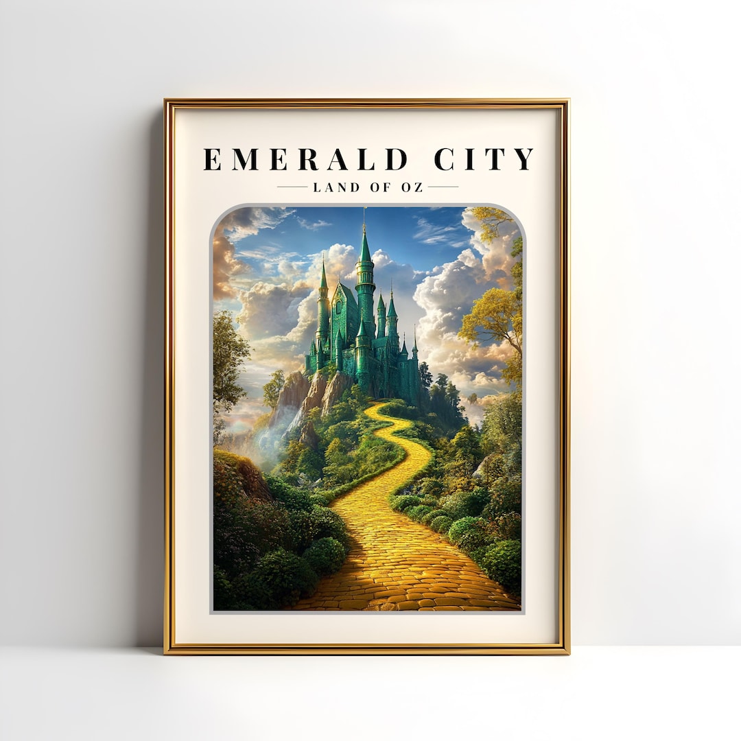 Emerald City Wizard of Oz Digital Print Poster | Wizard of Oz Wall ...