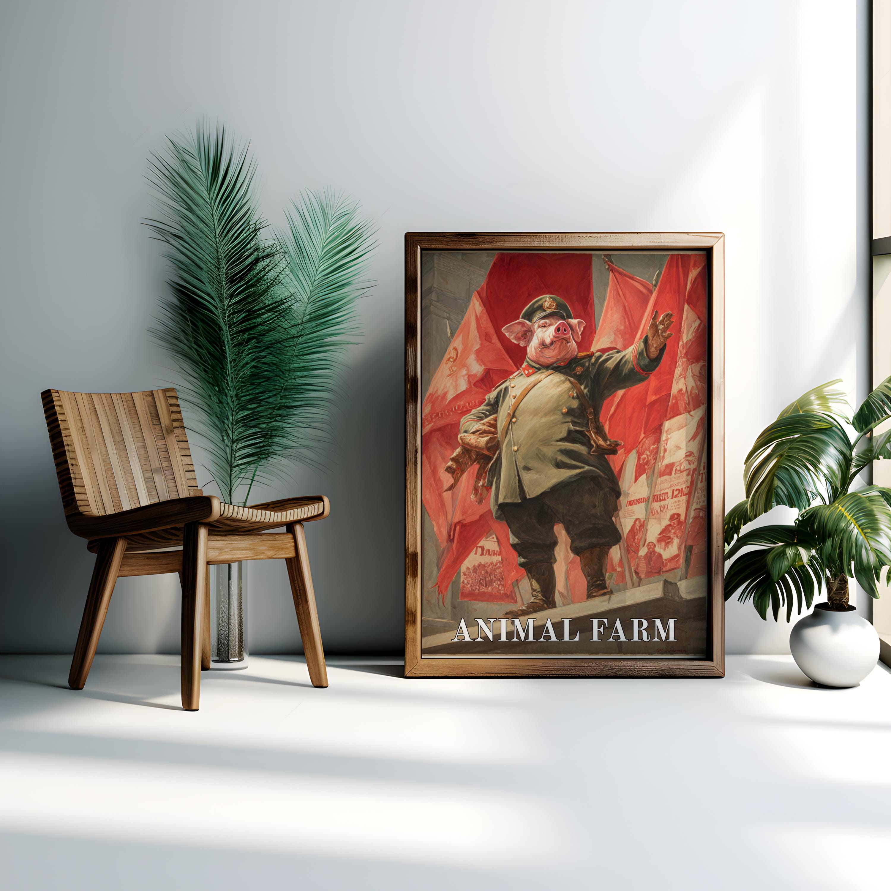 Animal Farm George Orwell Digital Print | Classical Literature Inspired ...