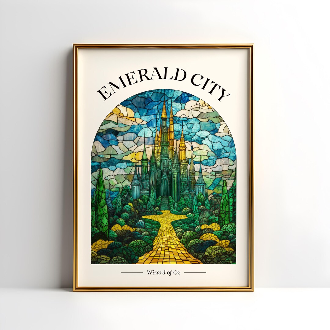 Emerald City Wizard of Oz Digital Print Poster | Wizard of Oz Wall ...