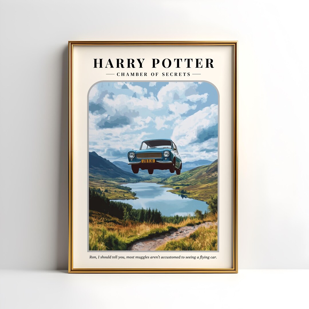 Mr. Weasley's Car Digital Poster | Witchcraft and Wizardry Art Prints ...