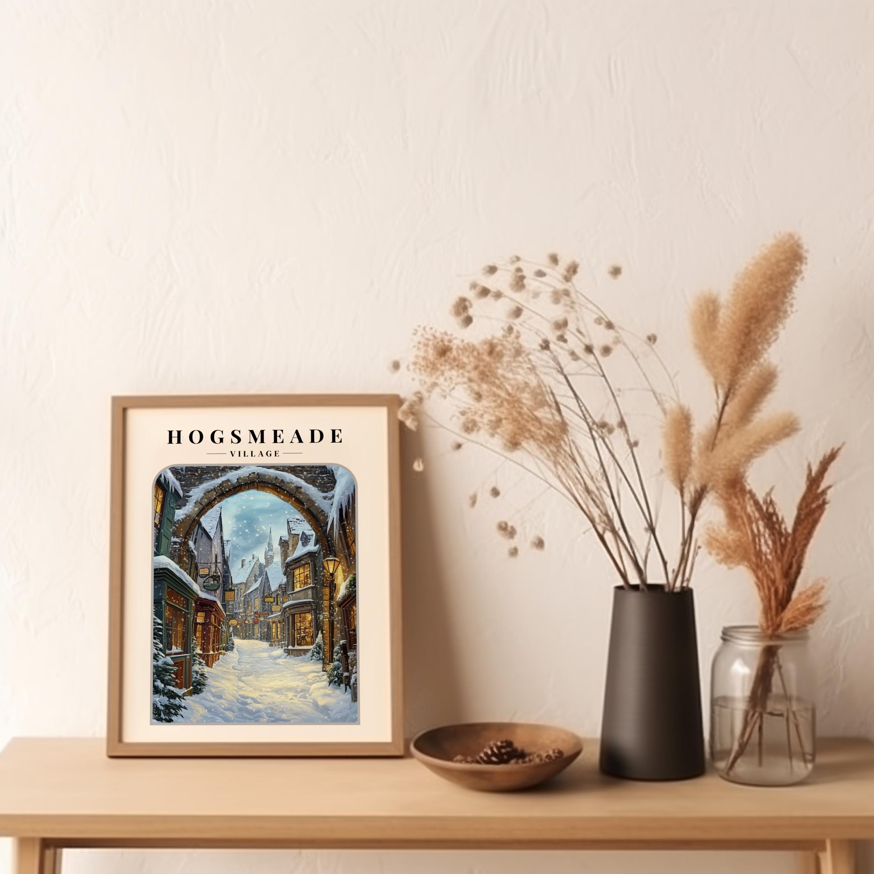 Wizard Village Poster | Witchcraft and Wizardry Art Prints | Hogsmeade ...