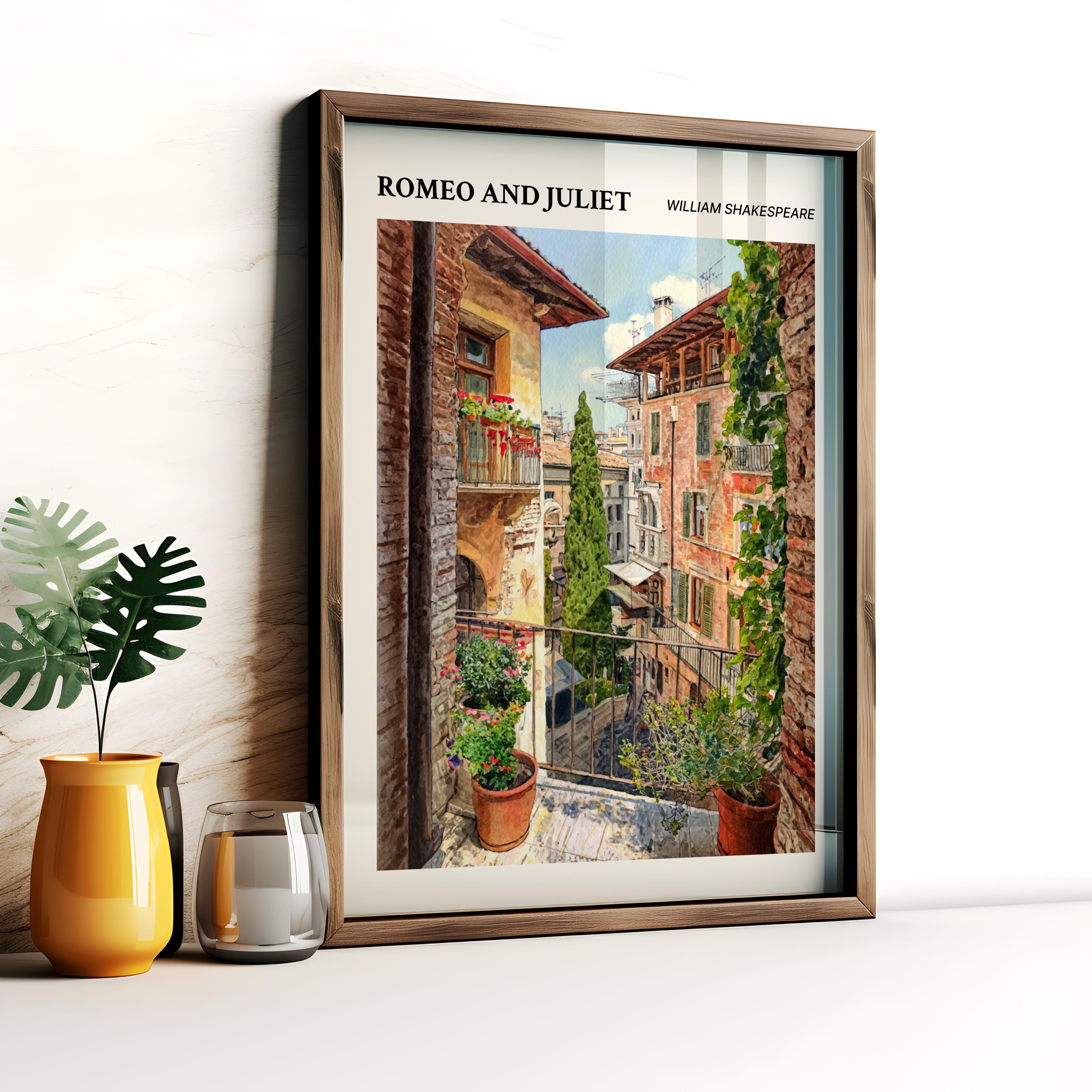 Romeo and Juliet Digital Wall Art | Literary Art Print | William ...