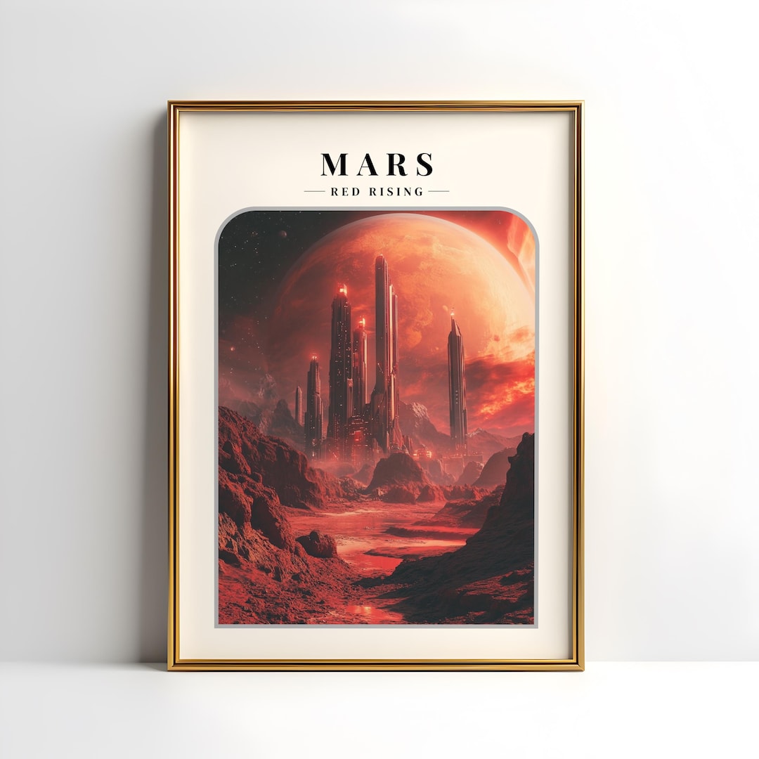 Mars Poster | Red Rising | the Institute | Pierce Brown | Darrow - Etsy