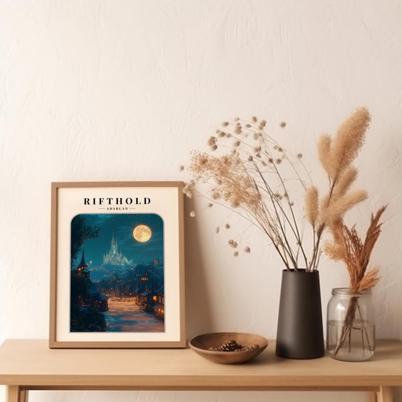 Rifthold Glass Castle Aesthetic Poster Digital Print | Throne of Glass ...