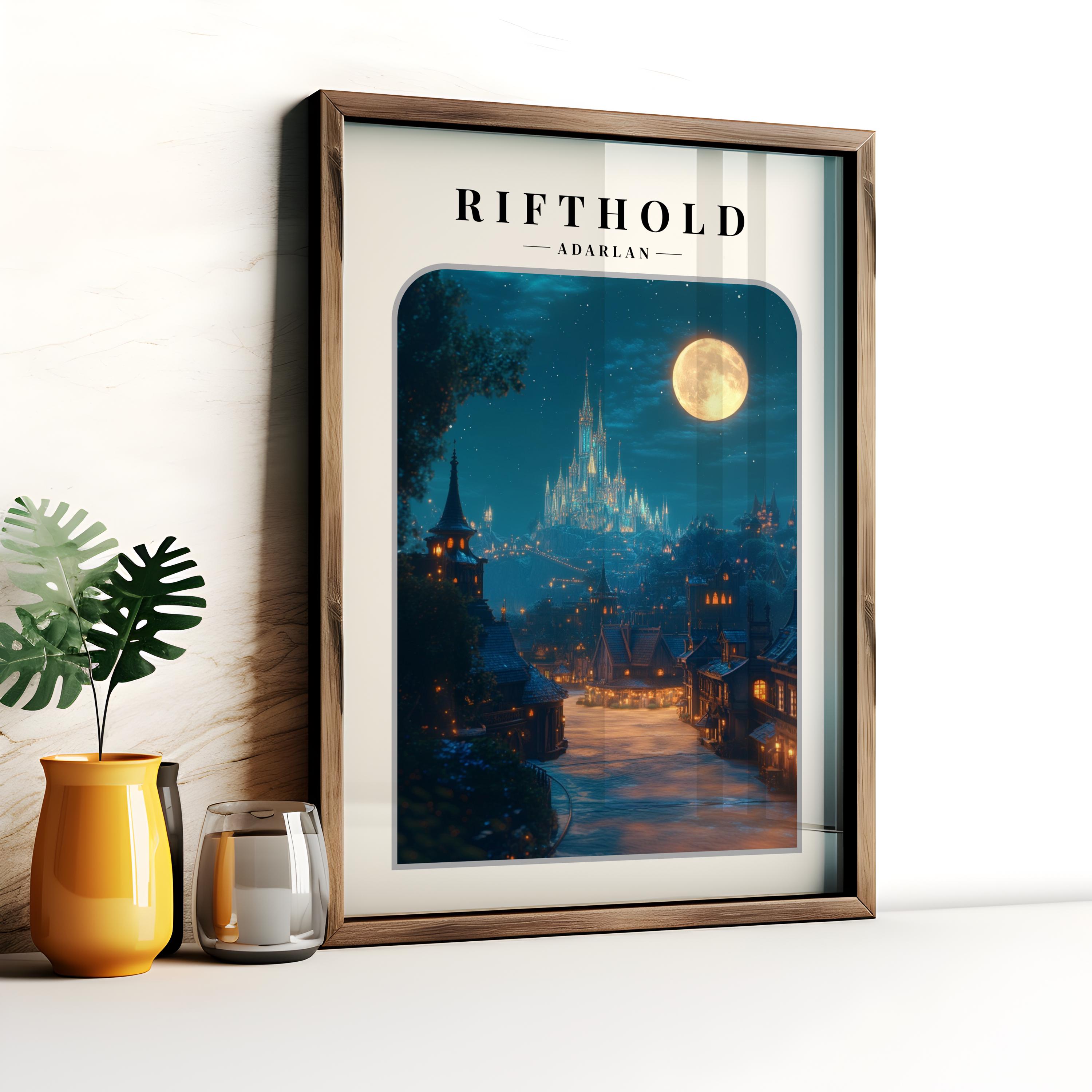 Rifthold Glass Castle Aesthetic Poster Digital Print | Throne of Glass ...