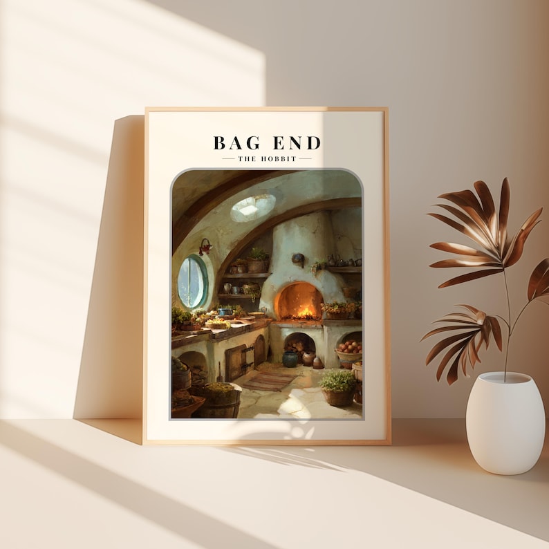 The Hobbit Bag End Digital Print Poster | Middle Earth | Tolkien | LOTR ...