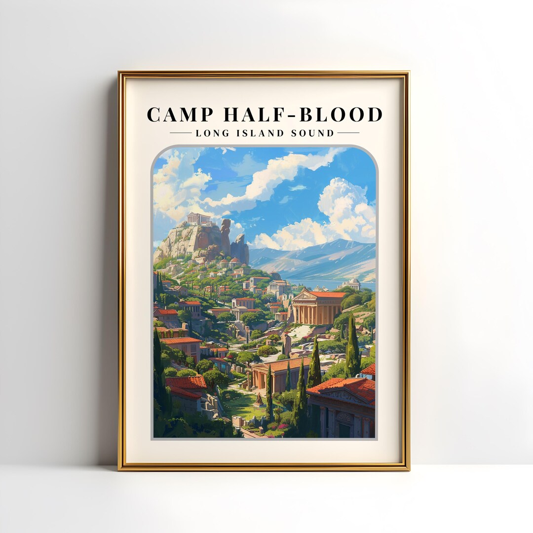 Percy Jackson Camp Half Blood Digital Print | Percy Jackson Poster ...