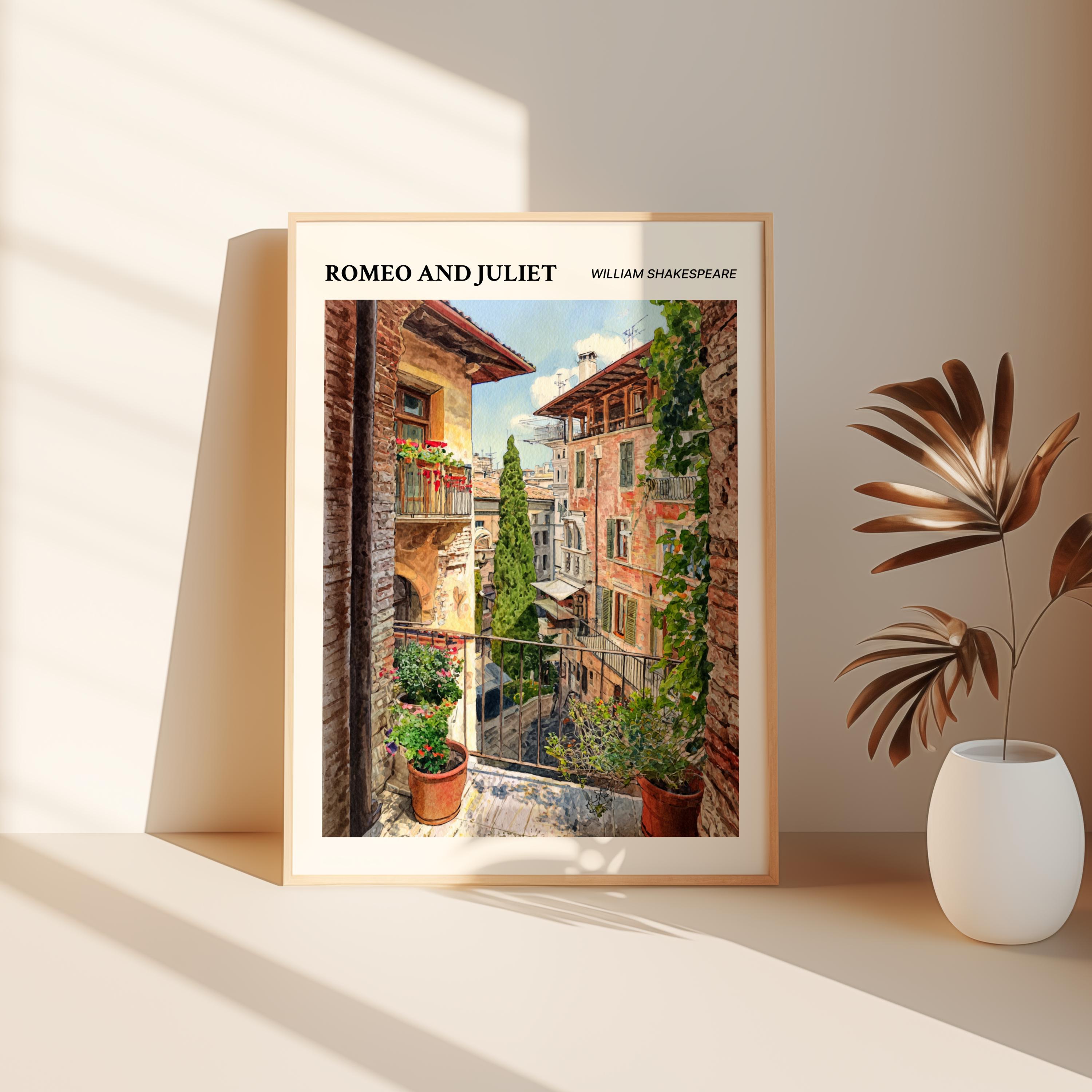 Romeo and Juliet Digital Wall Art | Literary Art Print | William ...