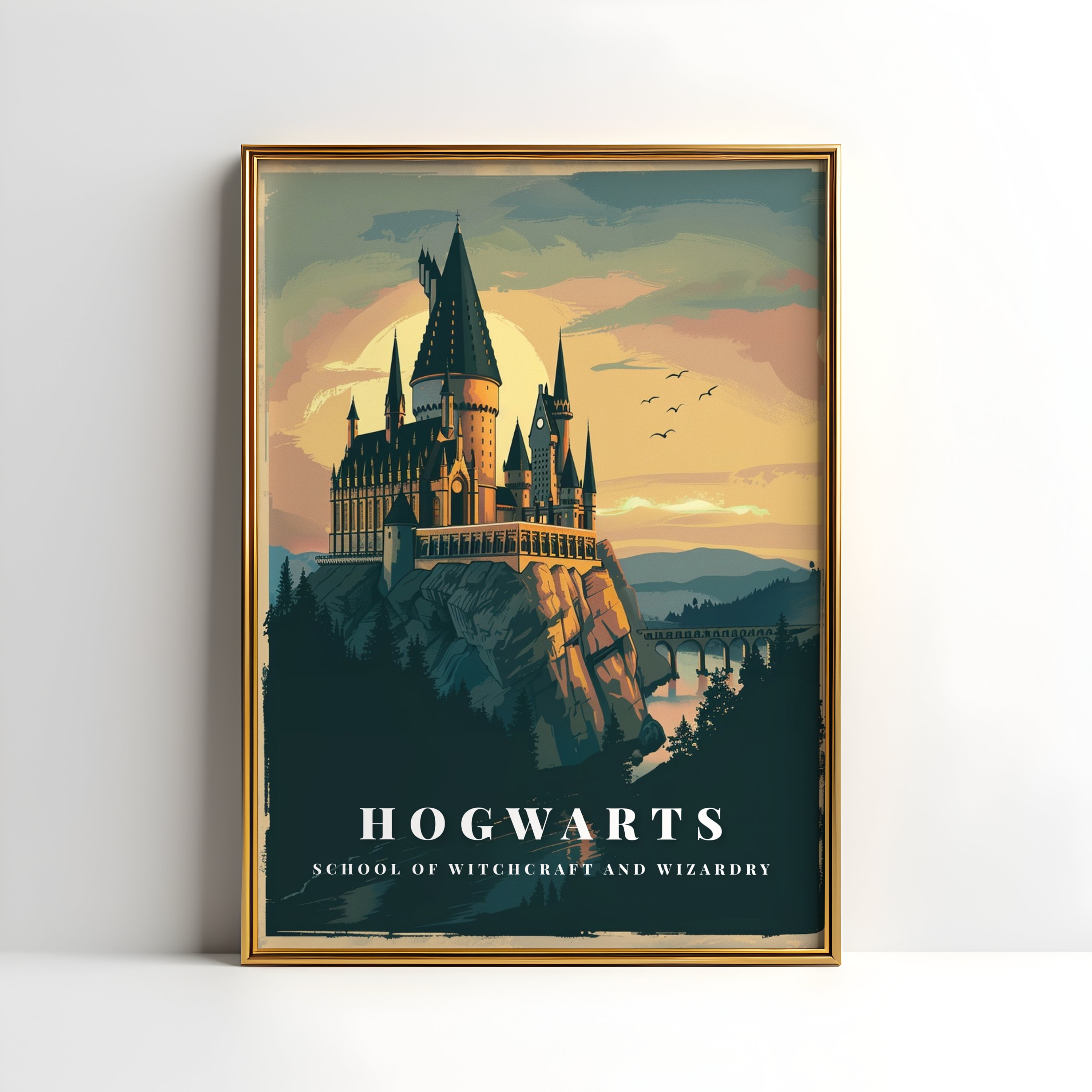 Hogwarts Poster Potter Wall Art Hogwarts Print Art Prints Hogwarts ...
