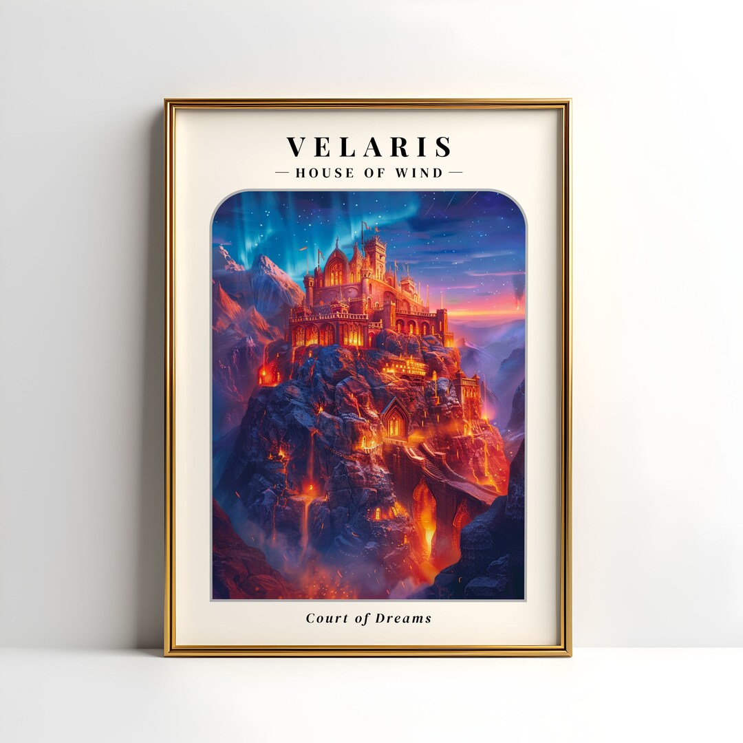 Velaris House of Wind Digital Print Velaris City of Starlight ACOTAR ...