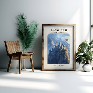 Basgiath War College Digital Art Poster | Fly or Die Quote Fourth Wing ...