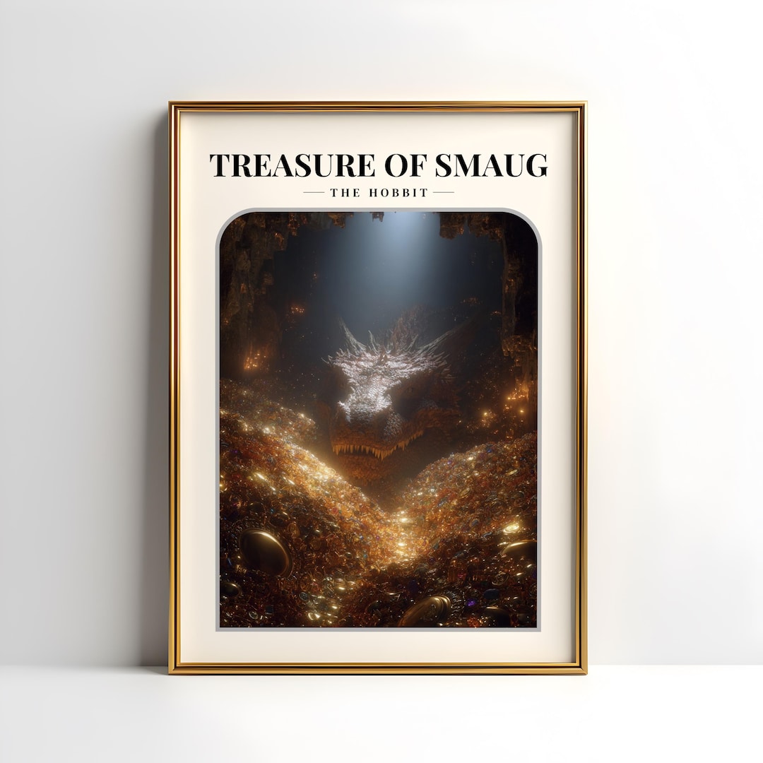 The Hobbit Treasure of Smaug Digital Print Poster | Middle Earth ...