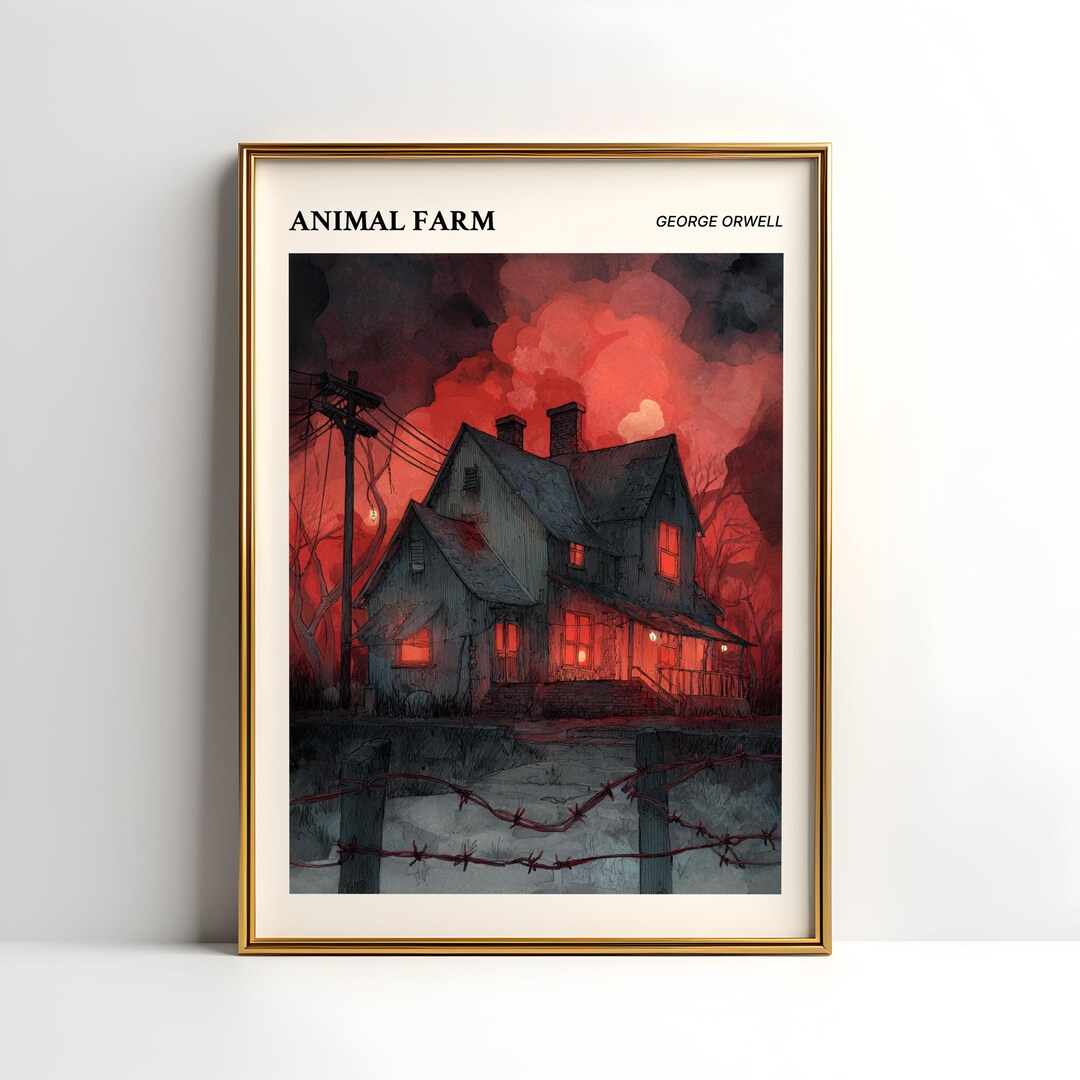 Animal Farm George Orwell Digital Print | Classical Literature Inspired ...