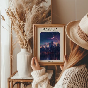 Lunathion Crescent City Poster Digital Print | Crescent City Print ...