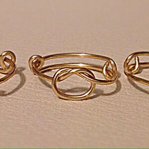 Custom Wire "tie the Knot" Ring (MADE TO ORDER) - Etsy