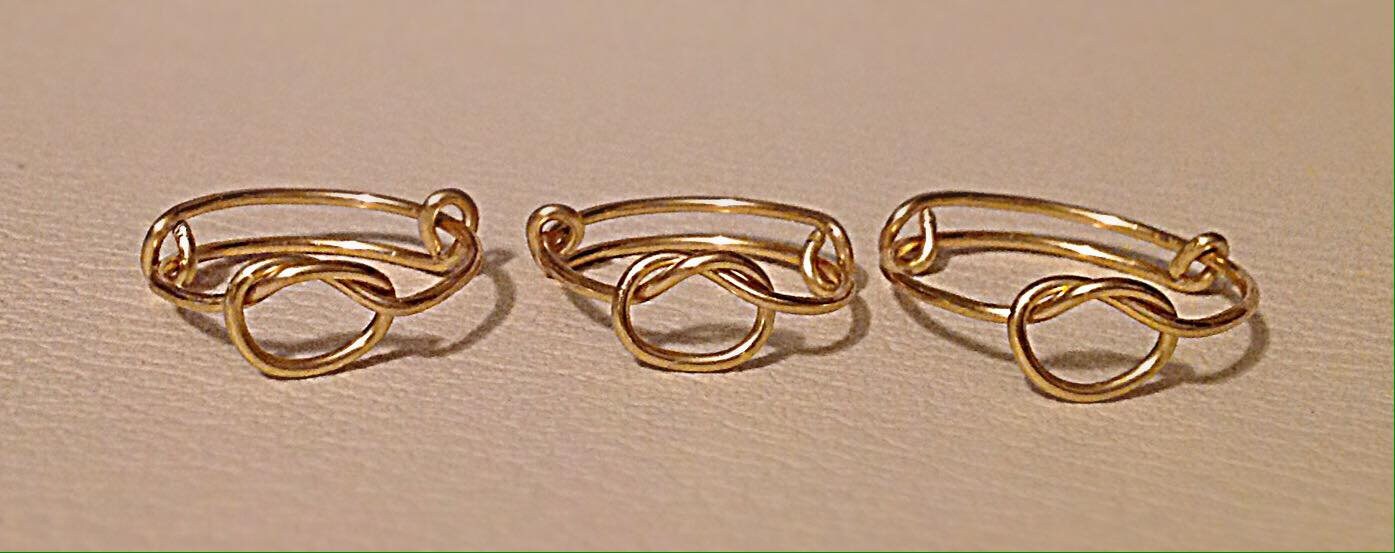 Custom Wire "tie the Knot" Ring (MADE TO ORDER) - Etsy