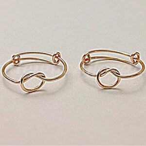 Custom Wire "tie the Knot" Ring (MADE TO ORDER) - Etsy