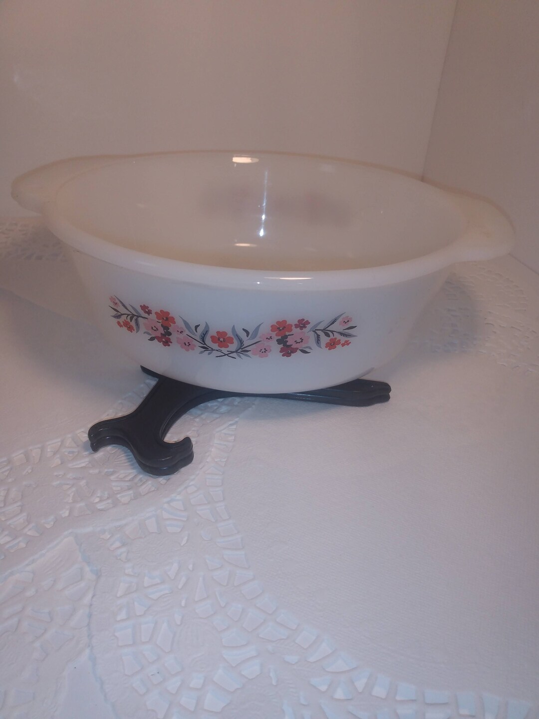 Fire King Prim Rose Casserole Dish - Etsy