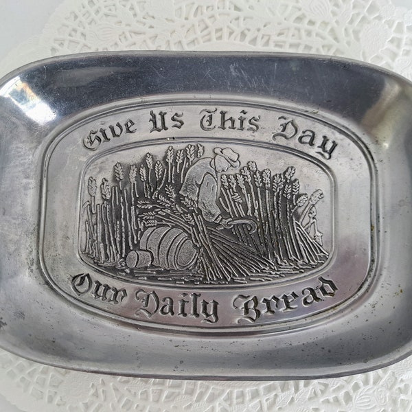 Give Us This Day Our Daily Bread Vintage Plate - Etsy