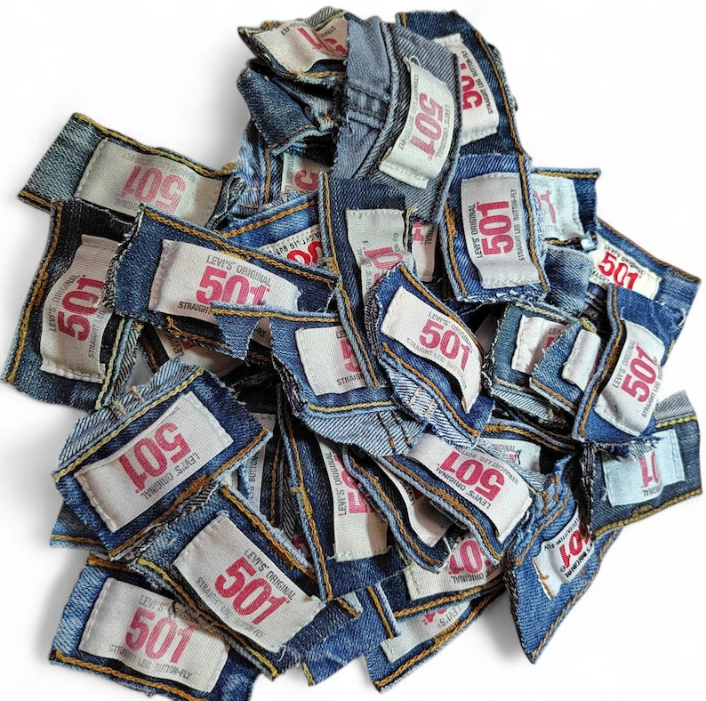 Levi's 501 Original Jeans Inside Label Replacement Tag Vintage ...