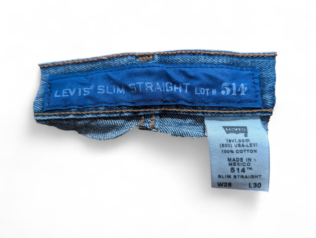 Levi Inside Label Patch Slim Straight 514 Repair Rework Levi's - Etsy