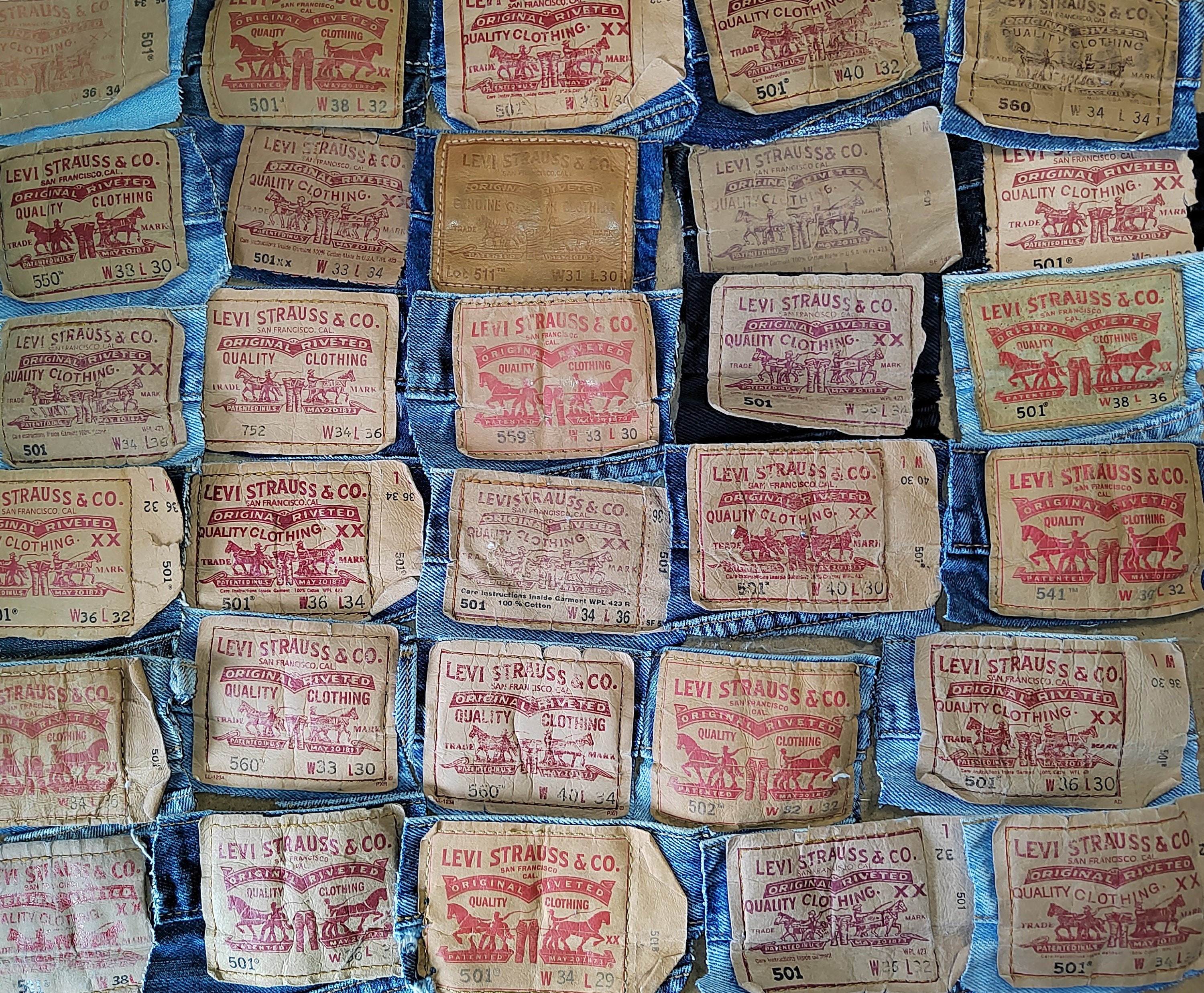 Vintage Levi's Labels - Retro Logo Badge - Levi Tags - Etsy