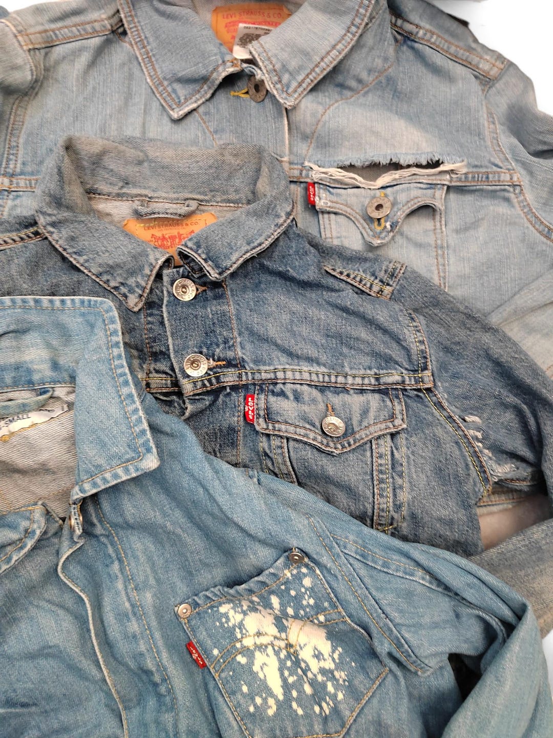 Levi Denim Jackets Mixed Grade C Damaged Wholesale Levis Job Lot Bulk X ...
