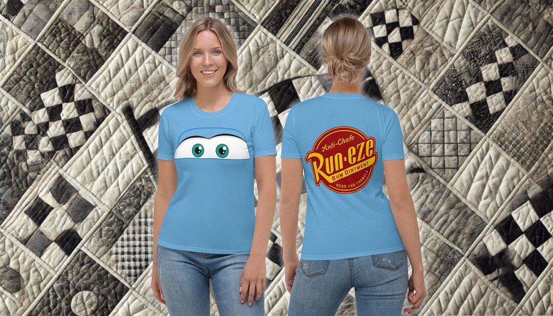 Fun Blue Car Spoof W/ Run-eze Back All-over Print Costume Lightweight ...