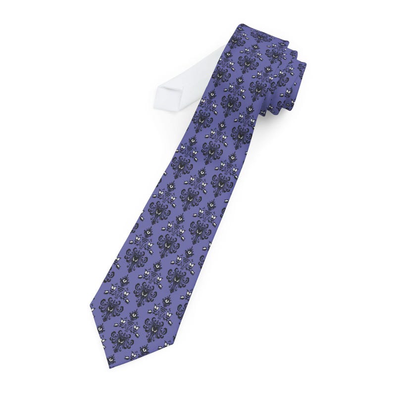 Haunted Mansion Wallpaper Inspired Neck Tie | Attraction Disneybounding ...
