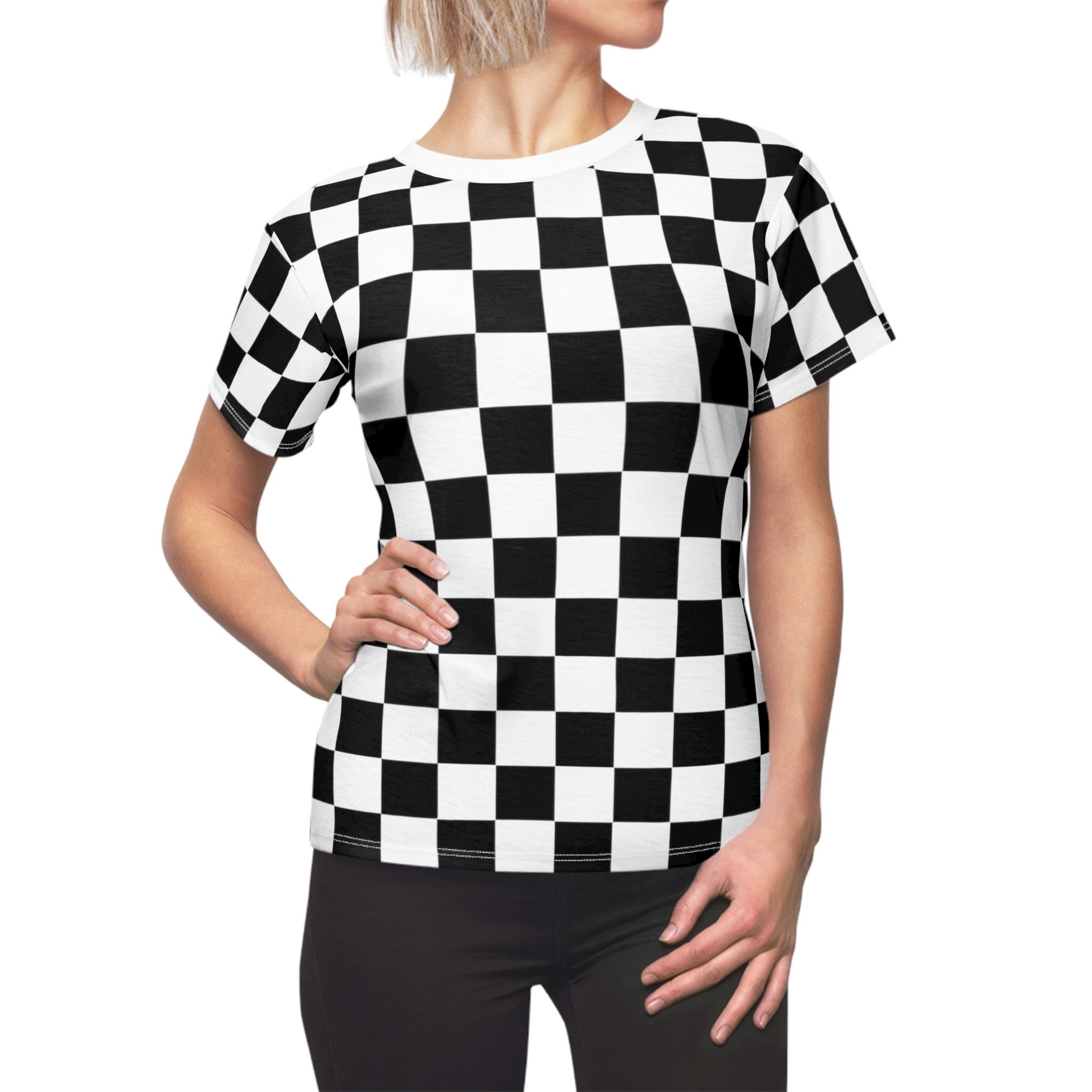 Checkered Flag Black and White Race Flag Pattern All-over - Etsy