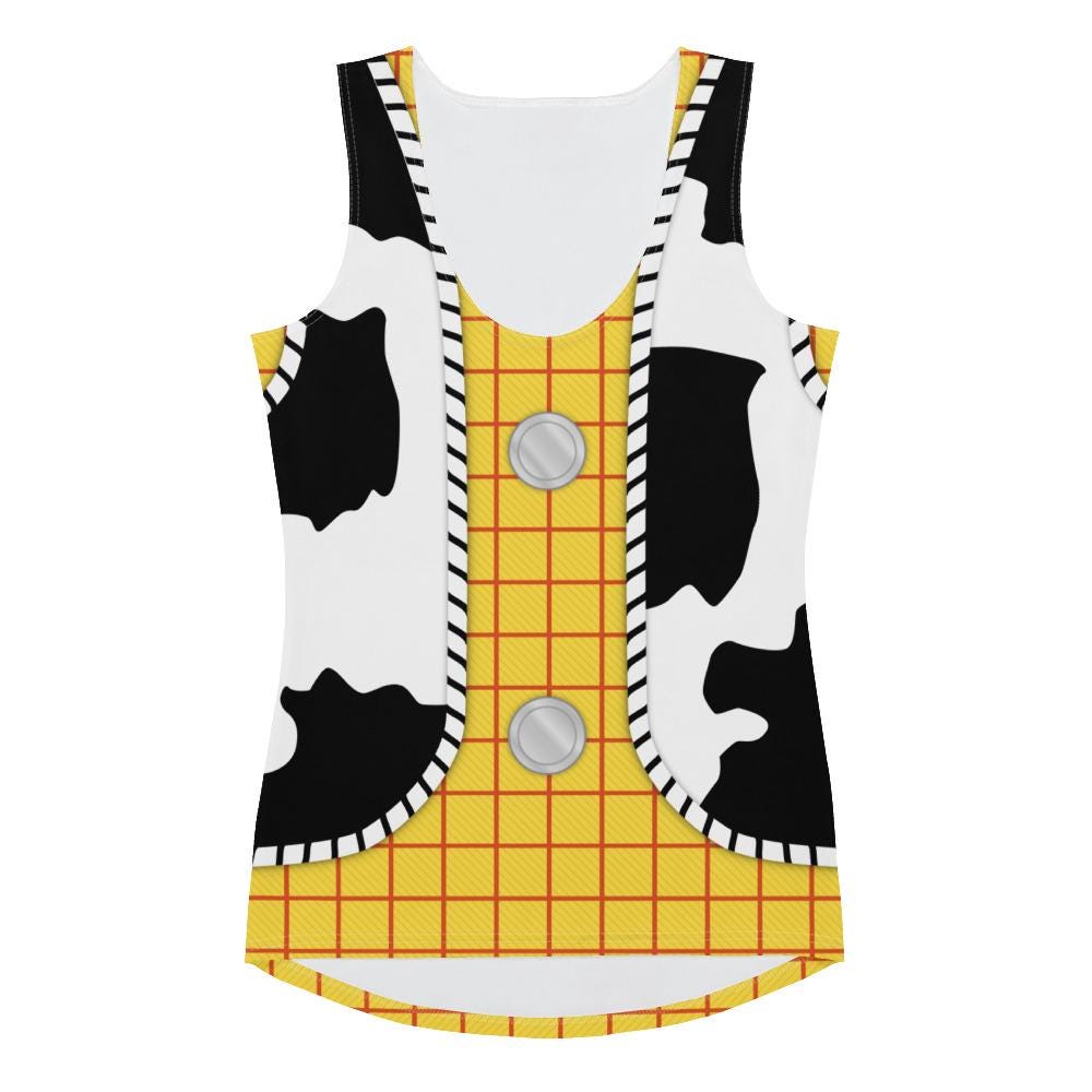 Woody Tank Top | Toy Story Inspired Printed Cartoon Cowboy Checkered ...
