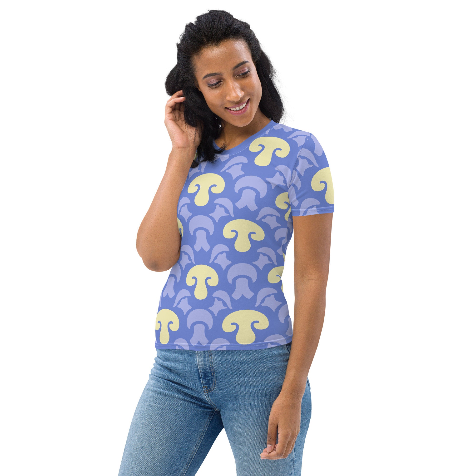 Purple Cece Hylian Mushroom Pattern Totk-inspired All-over - Etsy