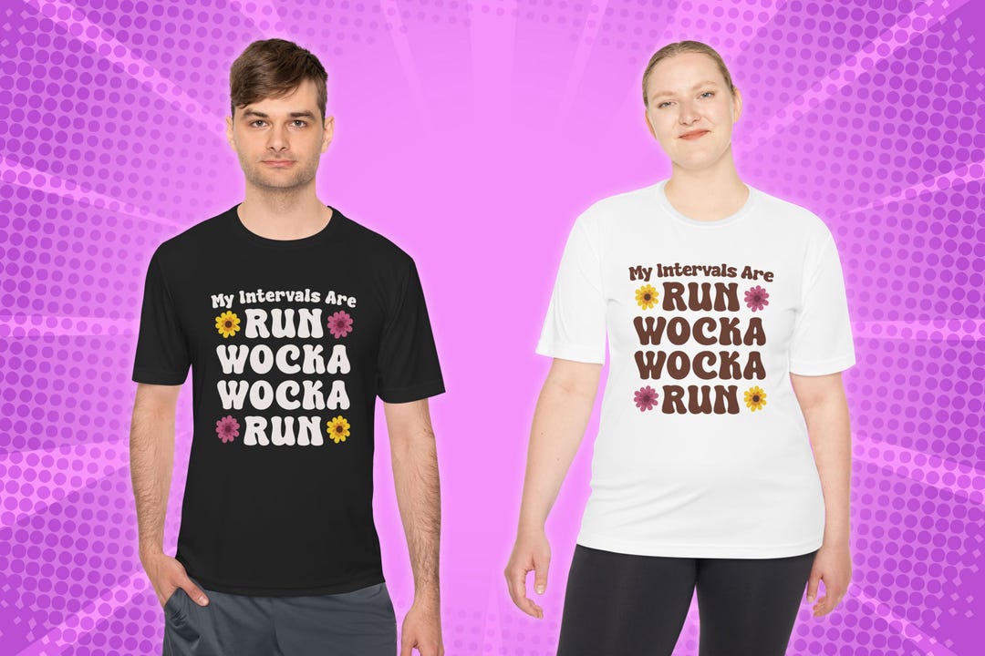 My Intervals Are Run Wocka Wocka Run Funny Brown Bear Unisex Moisture ...