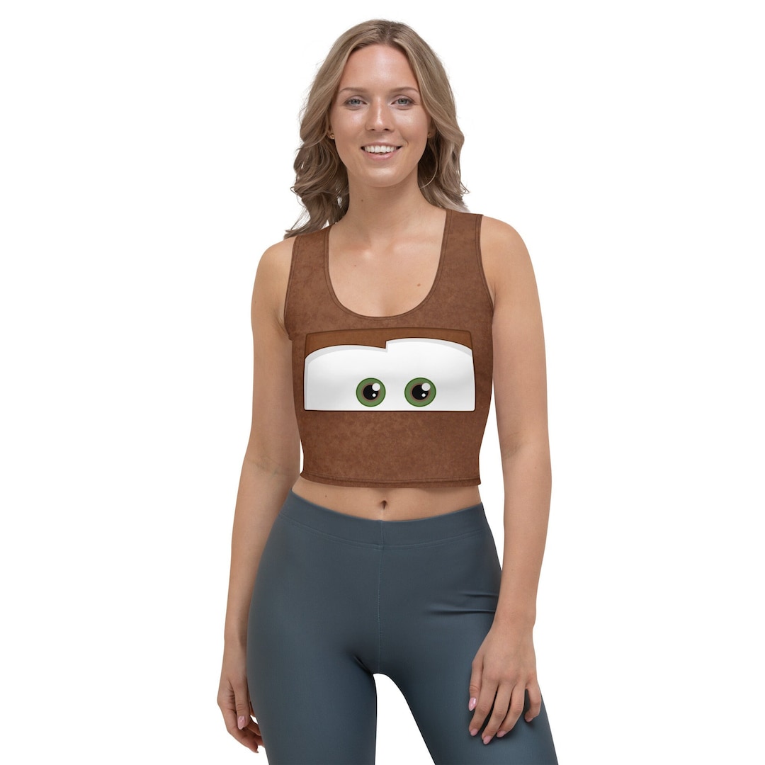 Rusty Brown Tow Truck Spoof All-over Print Costume Women's Crop Tank ...