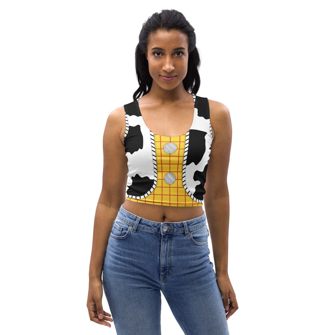 Woody From Toy Story Inspired Cartoon Cowboy Checkered Shirt With ...